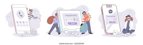 Hacker Activity Hacking Computer Phishing Account Stock Vector Royalty Free 2256335169