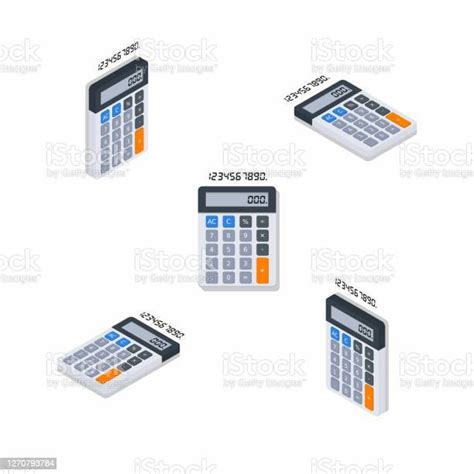 계산기 및 디지털 번호 Isometric 및 플랫 섀도우 아이콘 벡터 검은색에 대한 스톡 벡터 아트 및 기타 이미지 검은색 경제 계산기 Istock