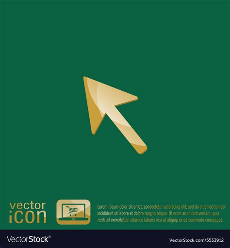 Web Arrow Symbol Cursor Icon Royalty Free Vector Image