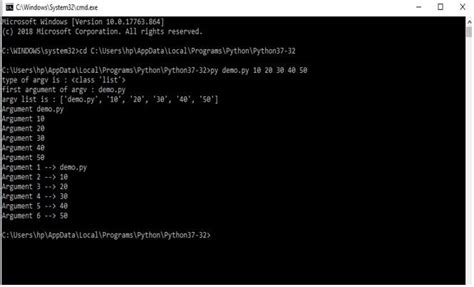 Python Command Line Arguments Options In Command Line Argument