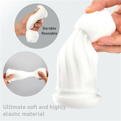 Bestvibe Dual Ended Manual Rotating Masturbator Male Pressing Vibration Sex Toys Bestvibe