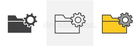 Data Management Icon Vector Stock Vector Illustration Of Gear