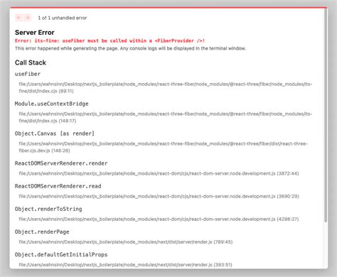 Error Its Fine UseFiber Must Be Called Within A Questions Three