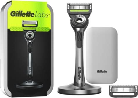 Gillette Labs Razor With Exfoliating Bar And Stand 2 Blades Travel Edition