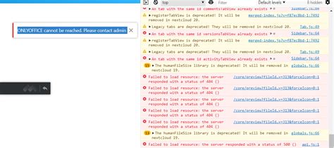 Onlyoffice Cannot Be Reached Please Contact Admin · Issue 102 · Nextcloud Documentserver