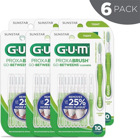 Gum Proxabrush Go Betweens Interdental Brushes Tight 10 Count Pack Of 6 Best Deal Online