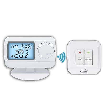 Wireless Remote Sensor Controlled Thermostat Domestic Programmable Thermostat