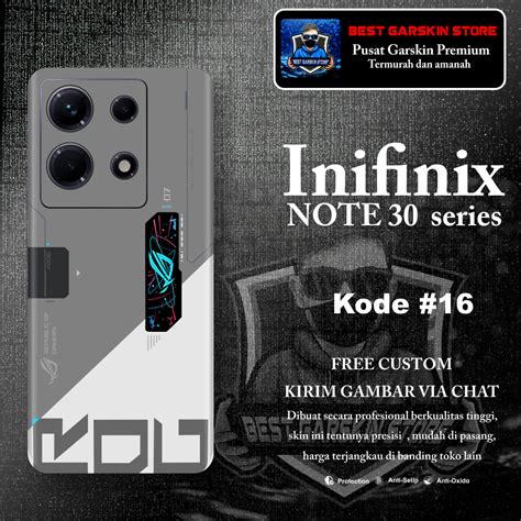 Contents Of Pcs Garskin Infinix Note Motif Can Request Your Own Image Shopee