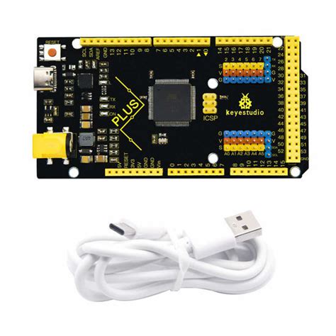 GetUSCart KEYESTUDIO Mega Plus R Board For Arduino With Type C USB Cable A Output More