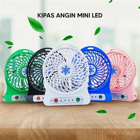 Jual Kipas Angin Bisa Di Cas Kipas Angin Mini Led Kipas Angin Kecil Shopee Indonesia