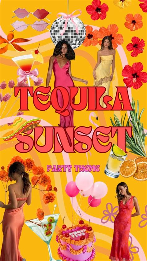Tequila Sunset Birthday Bash In 2025 Summer Birthday Themes 21st