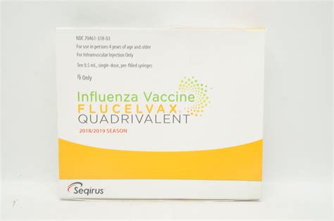 Seqirus Influenza Vaccine Flucelvax Quadrivalent X