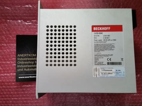 Beckhoff C6350 0040 Industrial Pc C6350 Dvi Ethernet Usb Dvd Andre Ertel Anertkom Industrial
