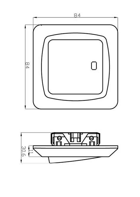 Flush Type Wall Rocker Switches For Fixed Installation With Indication