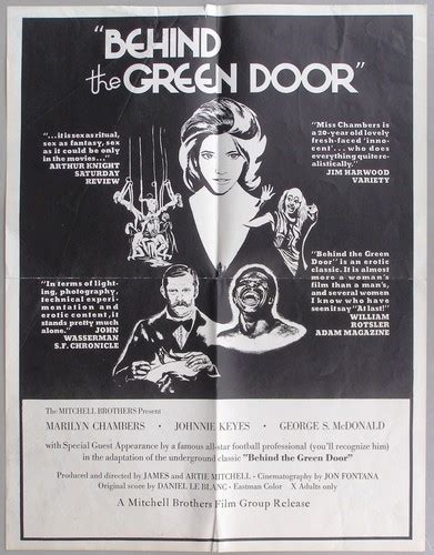 Behind The Green Door Marilyn Chambers Original Movie Half Sheet