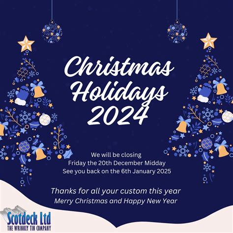 Colin Meiklem On Linkedin Holiday Closure Dates As Always I Will Be