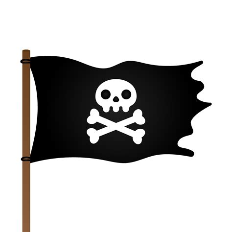 Pirate Clipart Pirate Flag Blowing