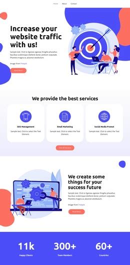 seo management css template by nicepage