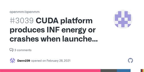 cuda platform produces inf energy or crashes when launched on multiple a100 gpus · issue 3039