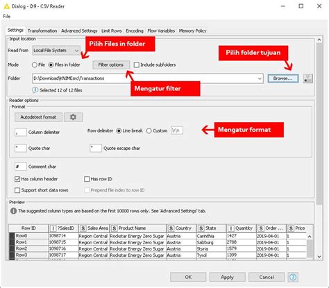 Knime Membaca Multiple File Csv Menggunakan Csv Reader Node Skillplus