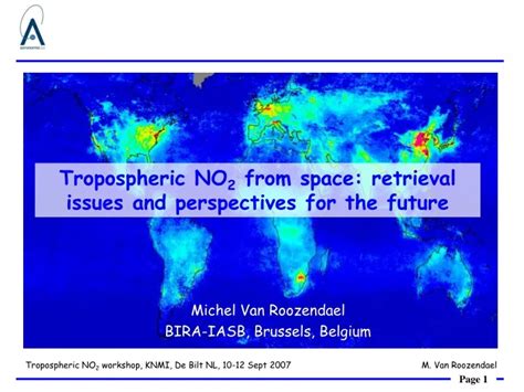 Ppt Tropospheric No 2 From Space Retrieval Issues And Perspectives For The Future Powerpoint