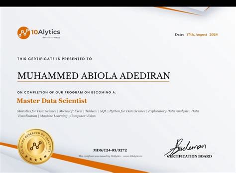 muhammed abiola adediran on linkedin datascience machinelearning python sql tableau