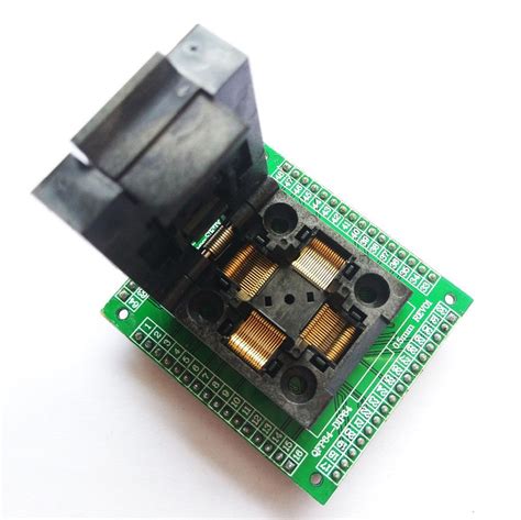 Discount Tqfp64 Lqfp64 Qfp64 Socket Adapter Ic Chip Test Burning Seat