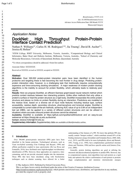 Pdf Docknet High Throughput Protein Protein Interface Contact Prediction