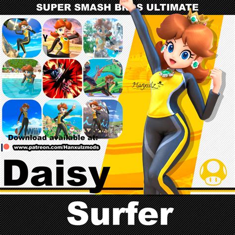 Ssbu Mod Daisy Surfer By Hanxulz On Deviantart