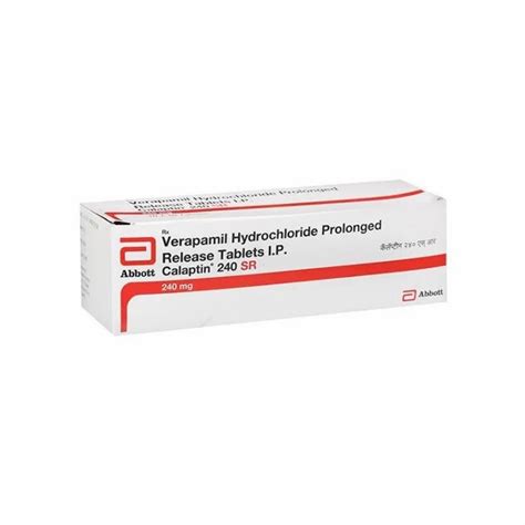 Verapamil Hydrochloride Tablet At Best Price In India