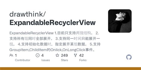 github drawthink expandablerecyclerview expandablerecyclerview 1 目前只
