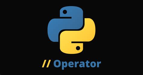 What Does Mean In Python Operators In Python