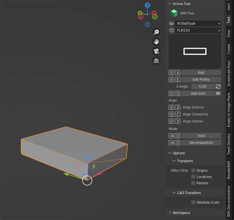 Blenderbim Ifcslab Will Not Regenerate Properly After Editing If Not All Elements Are Selected