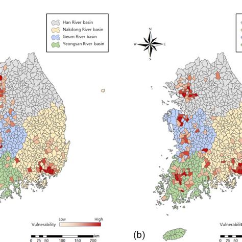 Spatial Diffuse Pollution Vulnerability Results For South Korea Download Scientific Diagram