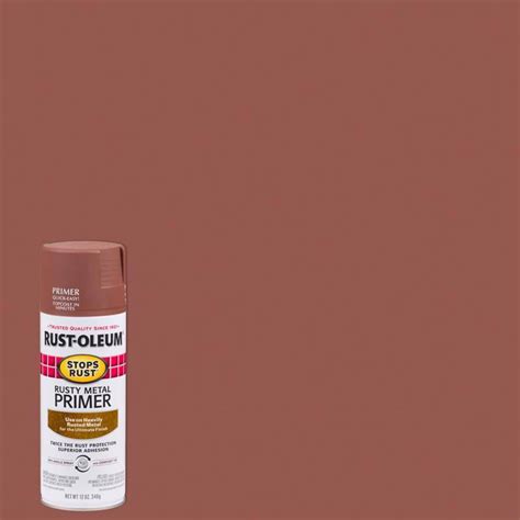 Rust Oleum Stops Rust Brown Flat Oil Based Alkyd Spray Primer 12 Oz