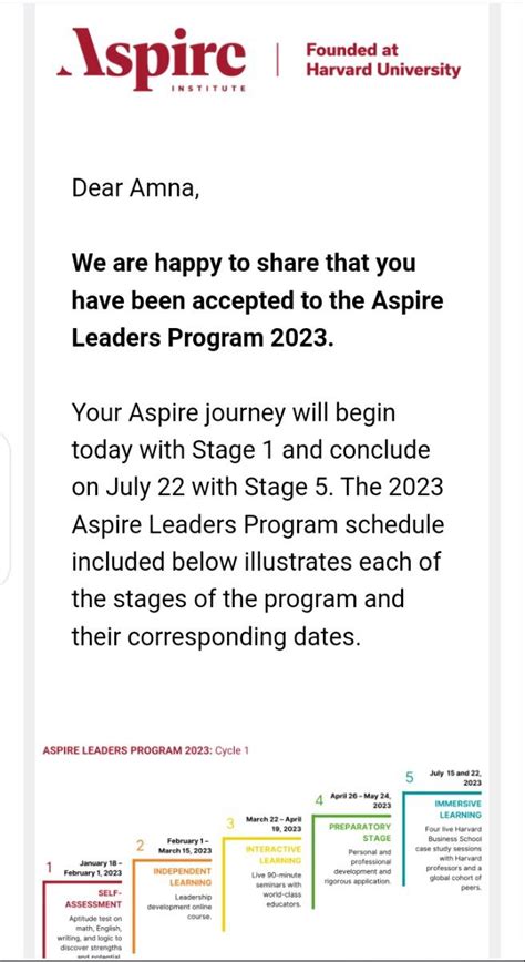 Amna Noor On Linkedin Anothersteptowardbecomingaleader Aspireleadersprogram2023