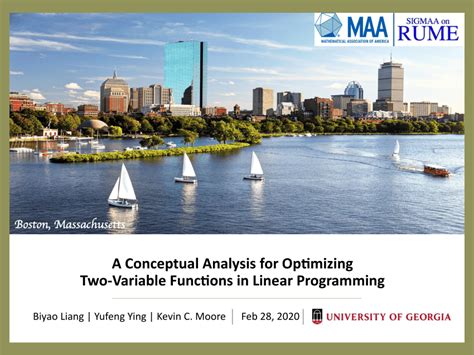 Pdf A Conceptual Analysis For Optimizing Two Variable Functions In