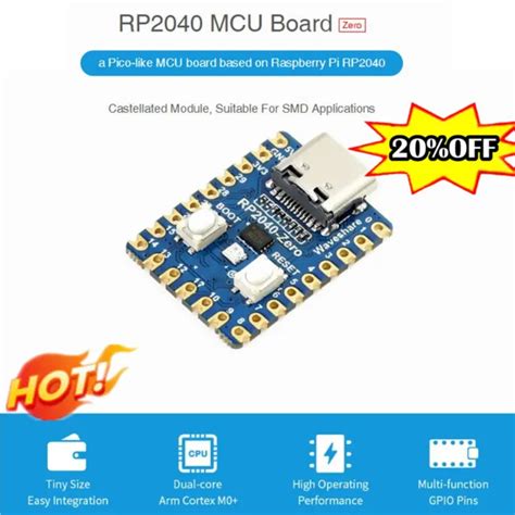RASPBERRY PI RP2040 ZERO Microcontroller PICO Development Board RP2040
