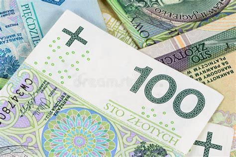 Closeup of 100 Pln Banknote Stock Photo - Image of note, banknote ...