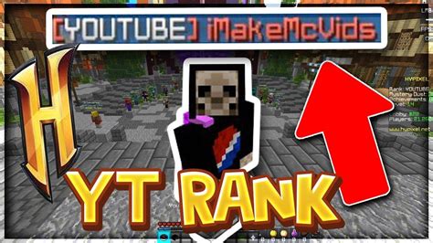 I Got Youtube Rank On Hypixel Youtube