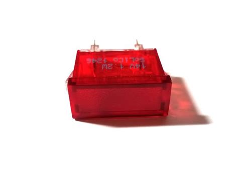 Red Indicator Light 106798 Solico Rectangular Indicator Light 14v 1 2w