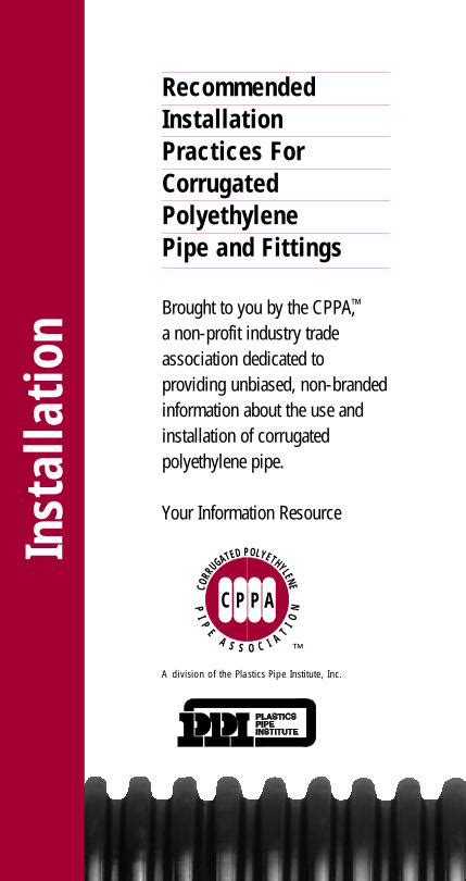 Pdf Recommended Installation Practices For Corrugated Polyethylene Dokumen Tips