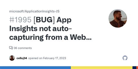 [bug] app insights not auto capturing from a web worker · issue 1995 · microsoft