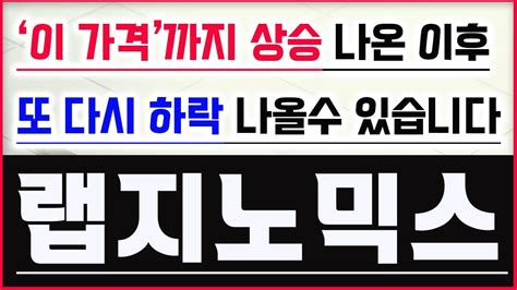 랩지노믹스 랩지노믹스 미 사업 본격화 및 100 무상증자 결정으로 단기 100 상승 앞으로 주가 전망은 랩지노믹스 랩지노믹스주가전망 랩지노믹스무상증자
