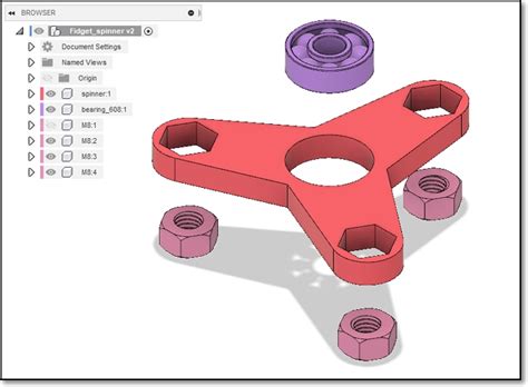 Fusion 360 Fidget Spinner Ep1000