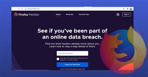 how to set up alerts for data breach using mozilla s firefox monitor