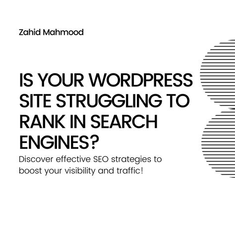 Zahid Mahmood On Linkedin Is Your Wordpress Site Struggling To Rank In Search Engines Discover