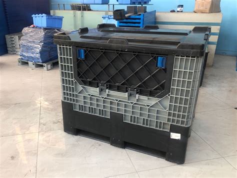 Reusable Plastic Collapsible Pallet Container With Lid Buy Collapsible Pallet Container
