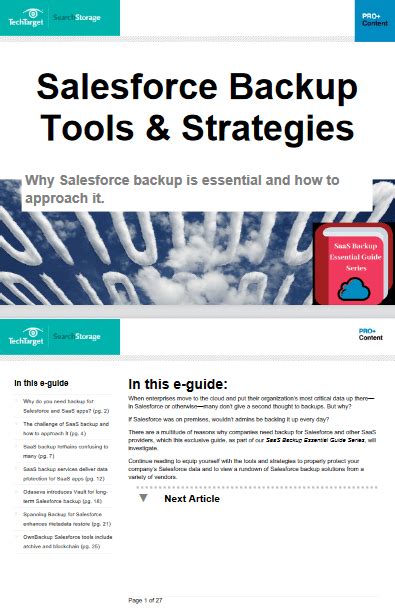 Salesforce Backup Tools Strategies Techprospect
