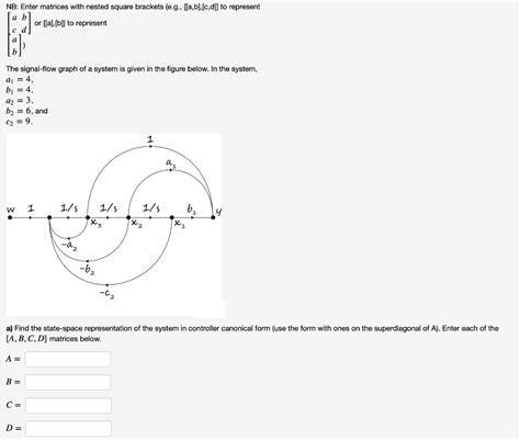 Solved Nb Enter Matrices With Nested Square Brackets Eg